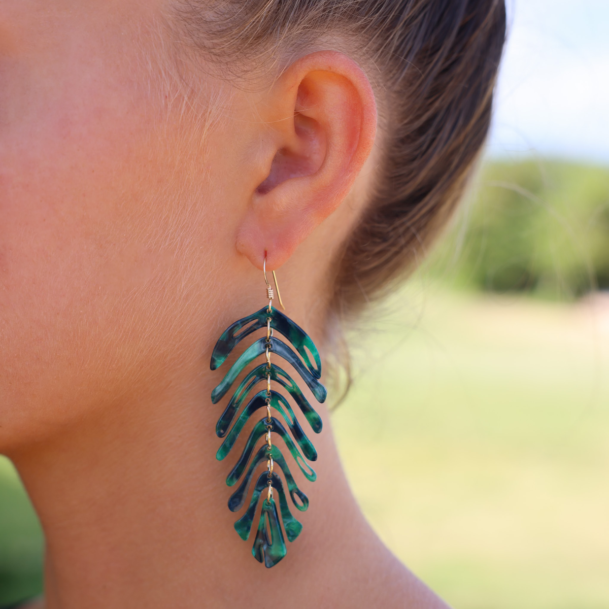 Banana Leaf Earring – MishaHawaii